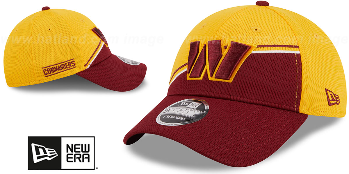 Washington Commanders DASHMARK SIDELINE SNAPBACK Gold-Burgundy Ha