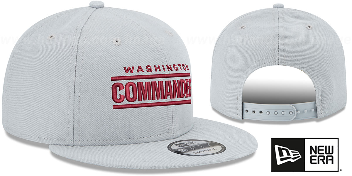Washington Commanders TEAM-WORDMARK SNAPBACK Grey Hat