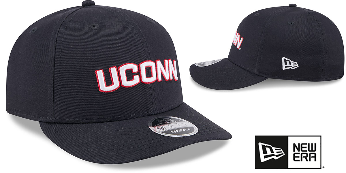 UCONN Connecticut LOW-CROWN TEAM-BASIC SNAPBACK Navy Hat