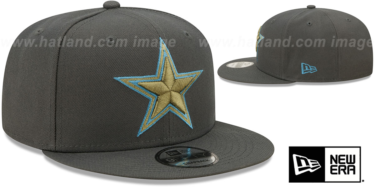 Dallas Cowboys COLOR PACK SNAPBACK Charcoal Hat by New Era