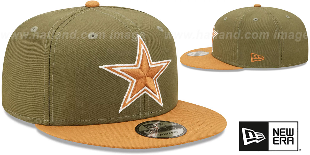 Dallas Cowboys 2T COLOR PACK SNAPBACK Olive-Tan Hat