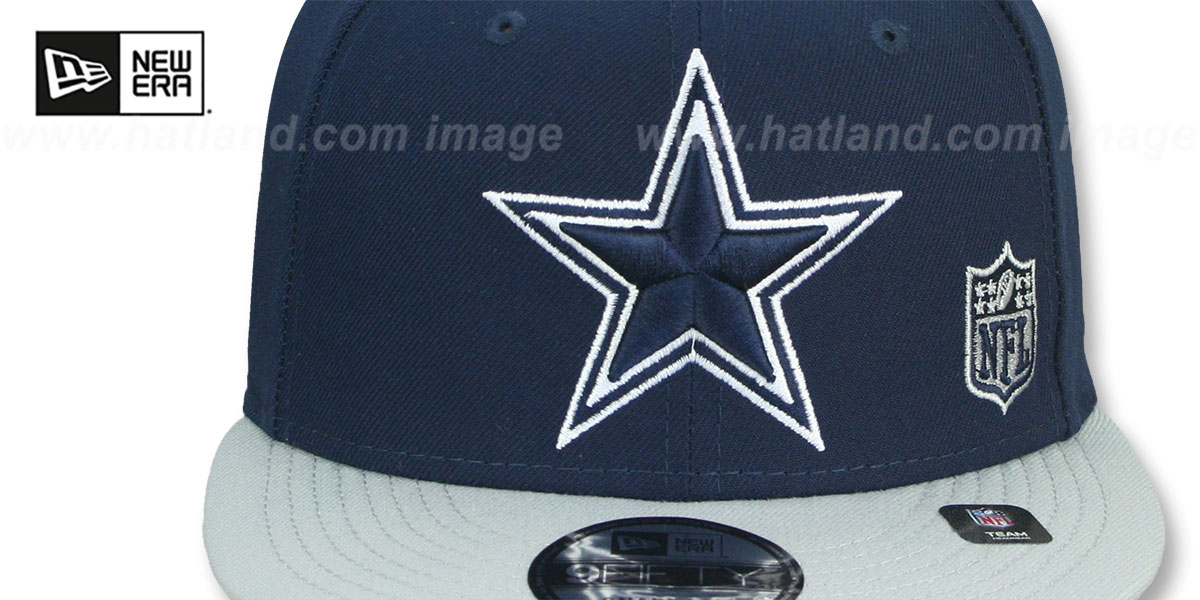 Dallas Cowboys BACK GOTHIC ARCH SNAPBACK Navy-Grey Hat