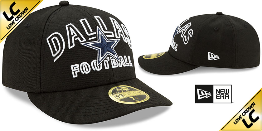 Dallas Cowboys LOW-CROWN ALT NFL VIRTUAL DRAFT Black Fitted Hat