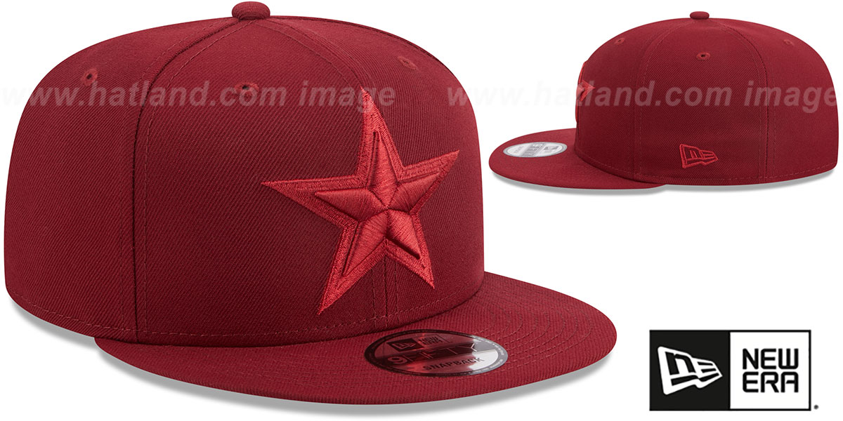 Dallas Cowboys TONAL TEAM-BASIC SNAPBACK Burgundy Hat