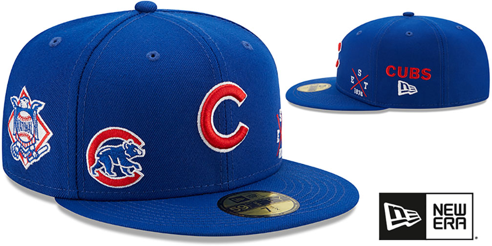 Chicago Cubs MULTI-AROUND Royal Fitted Hat by New Era
