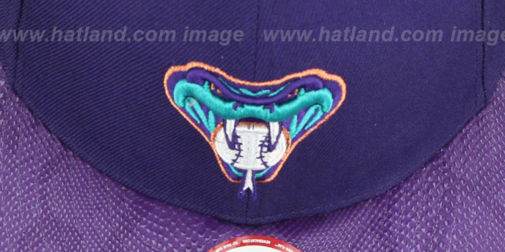 Diamondbacks SNAKE-THRU STRAPBACK Purple Hat by New Era