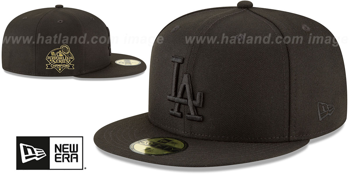 Los Angeles Dodgers 2024 WORLD SERIES CHAMPIONS Black-on-Black Fi