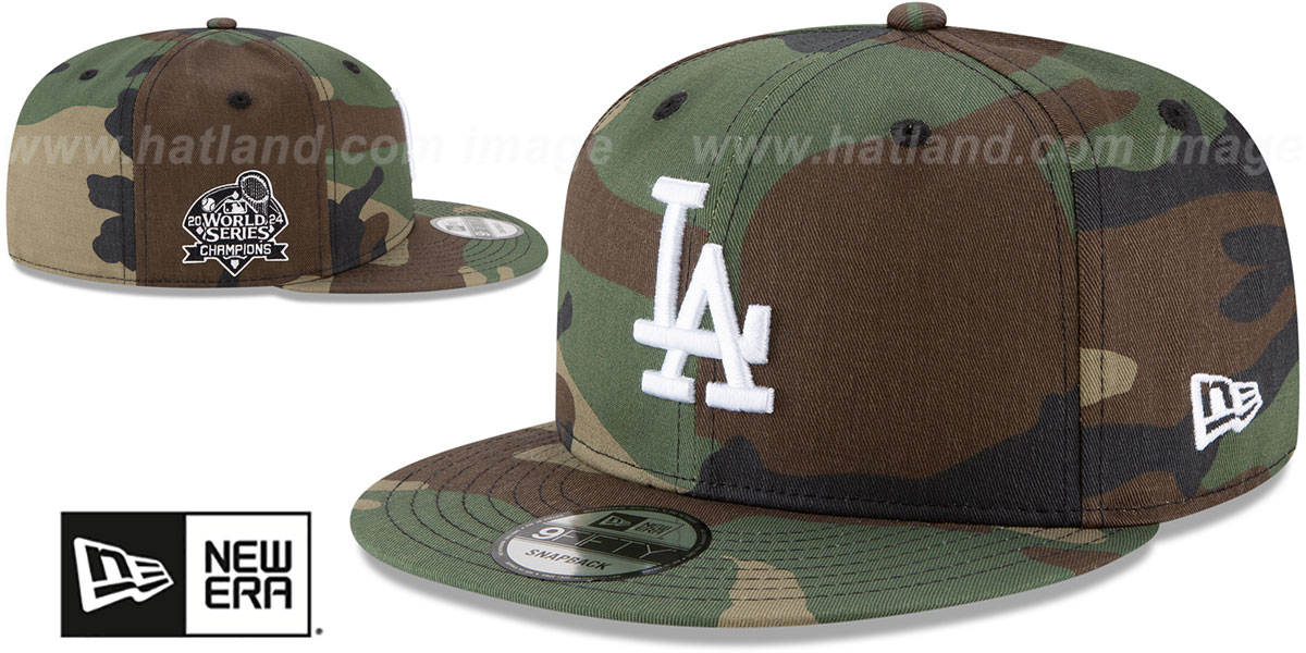 Los Angeles Dodgers 2024 WORLD SERIES CHAMPIONS SNAPBACK Army Cam