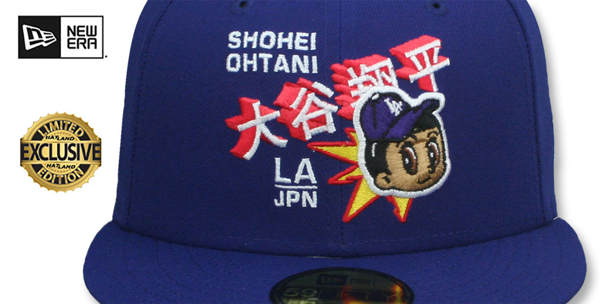 Los Angeles Dodgers OHTANI ANIME Royal Fitted Hat by New Era