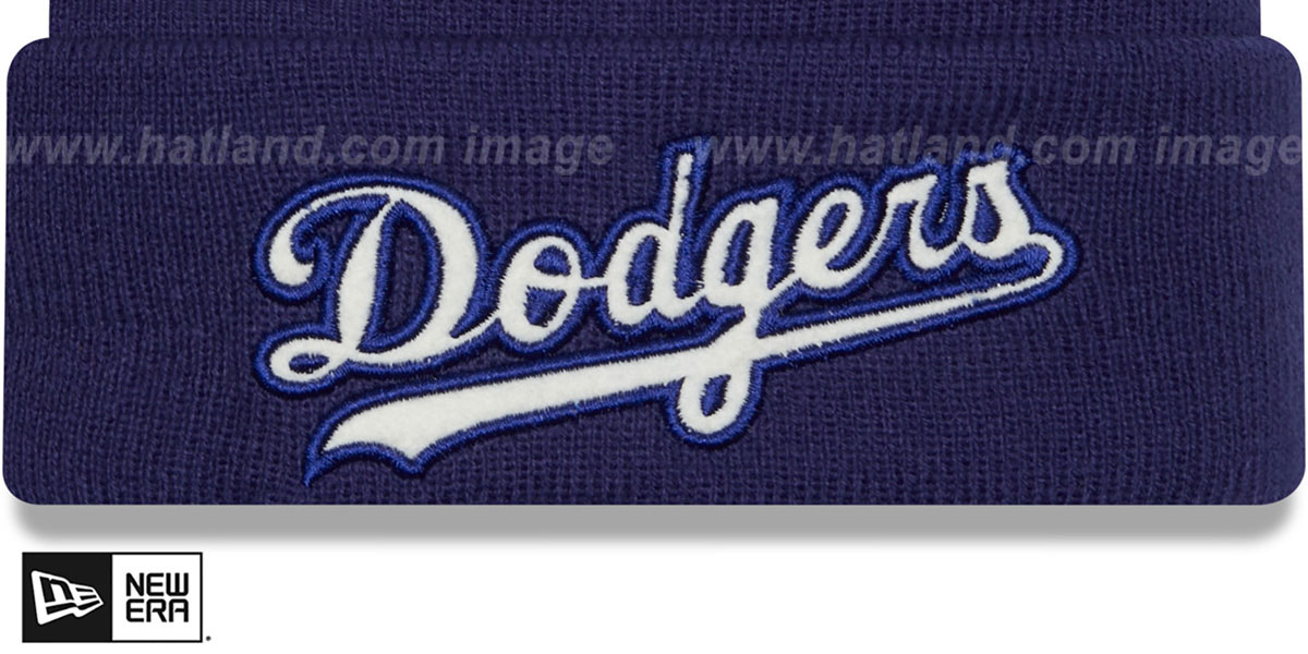 Los Angeles Dodgers RETRO-CUFF Knit Beanie by New Era