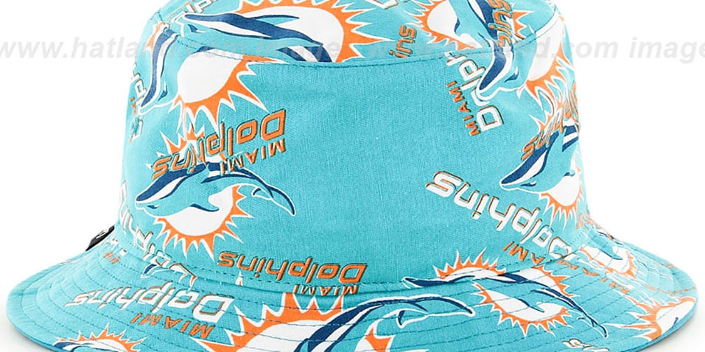 Dolphins BRAVADO BUCKET Hat by Twins 47 Brand