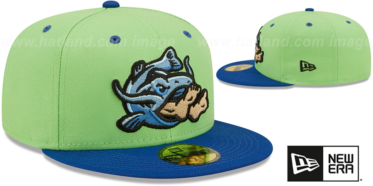 Tulsa Drillers THEME NIGHT Lime-Royal Fitted Hat by New Era