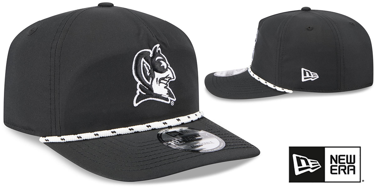 Duke 1920 ROPE SNAPBACK Black-White Hat by New Era