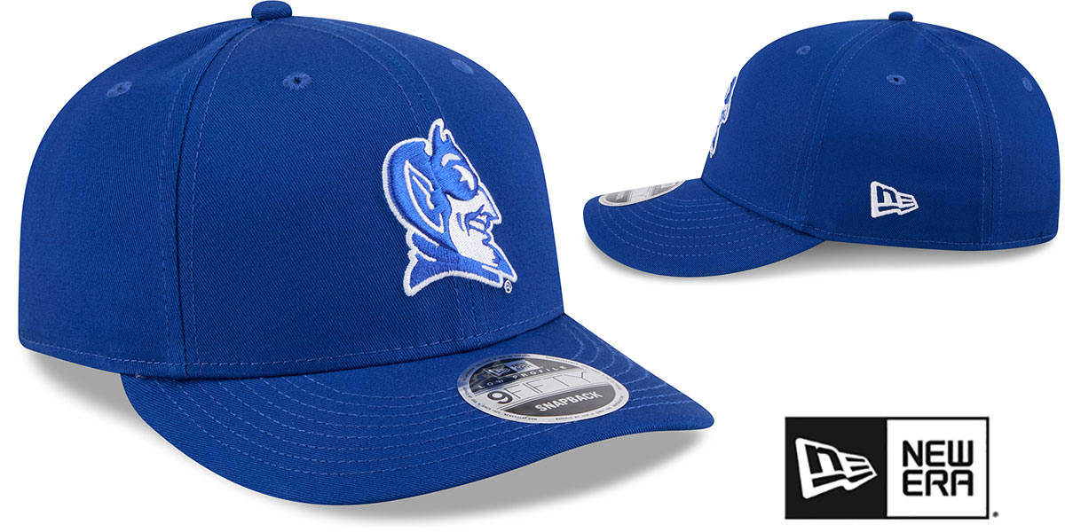Duke LOW-CROWN TEAM-BASIC SNAPBACK Royal Hat by New Era