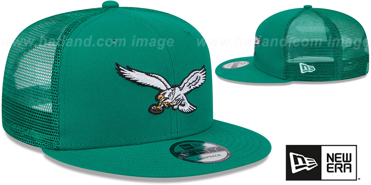Philadelphia Eagles THROWBACK TEAM-BASIC TRUCKER SNAPBACK Kelly H