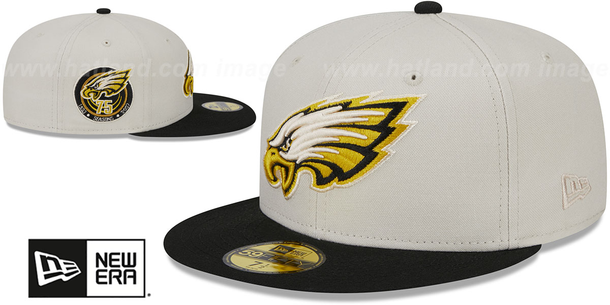 Philadelphia Eagles TWO-TONE STONE Fitted Hat by New Era