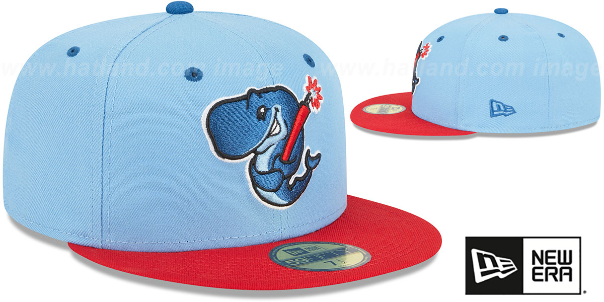 Eugene Emeralds THEME NIGHT Sky-Red Fitted Hat by New Era