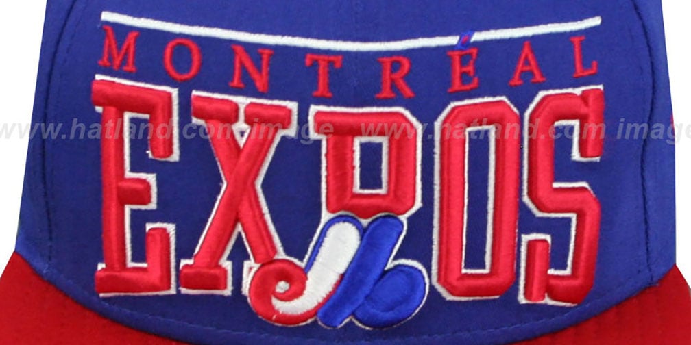 Montreal Expos COOP LE-ARCH SNAPBACK Royal-Red Hat