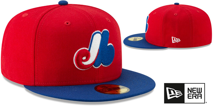 Montreal Expos COOPERPACK Red-Royal Fitted Hat by New Era