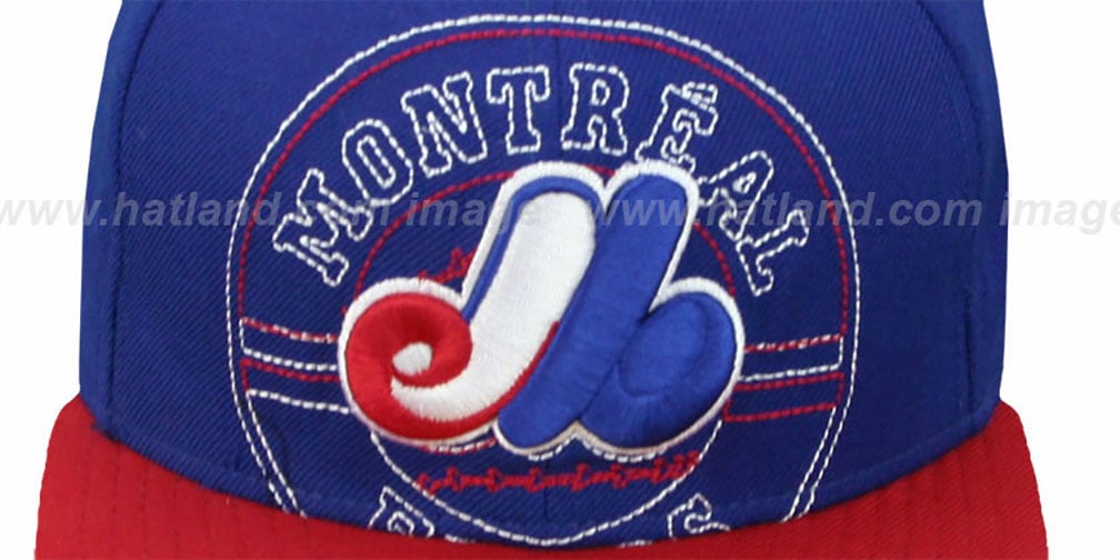 Montreal Expos NEW MIXIN Royal-Red Fitted Hat by New Era