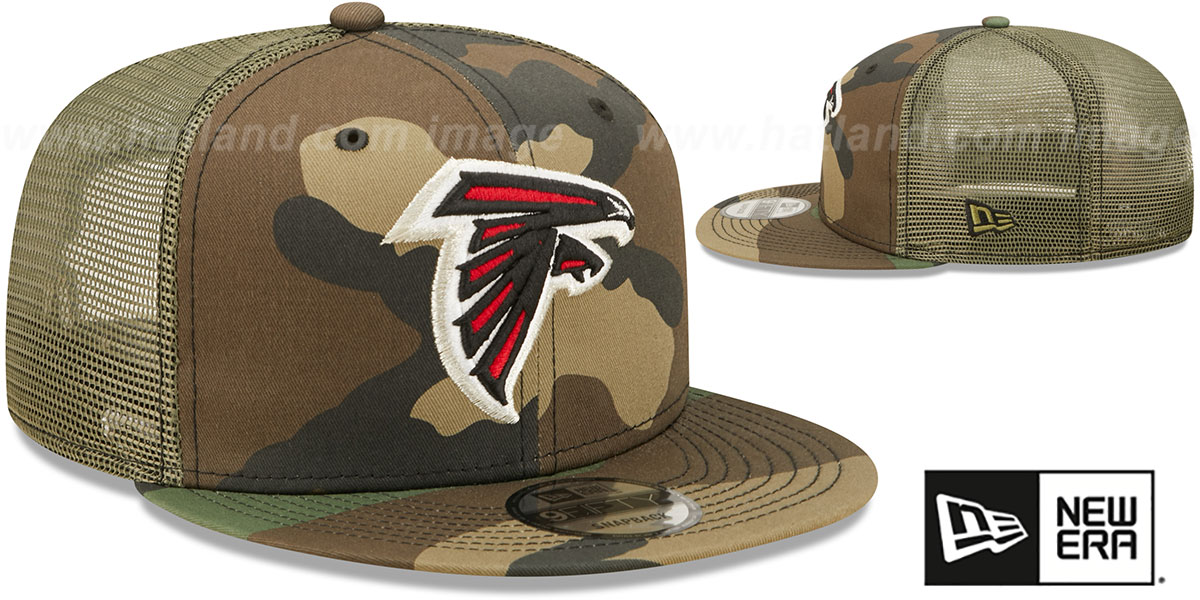 Atlanta Falcons ARMY CAMO TRUCKER Hat by New Era