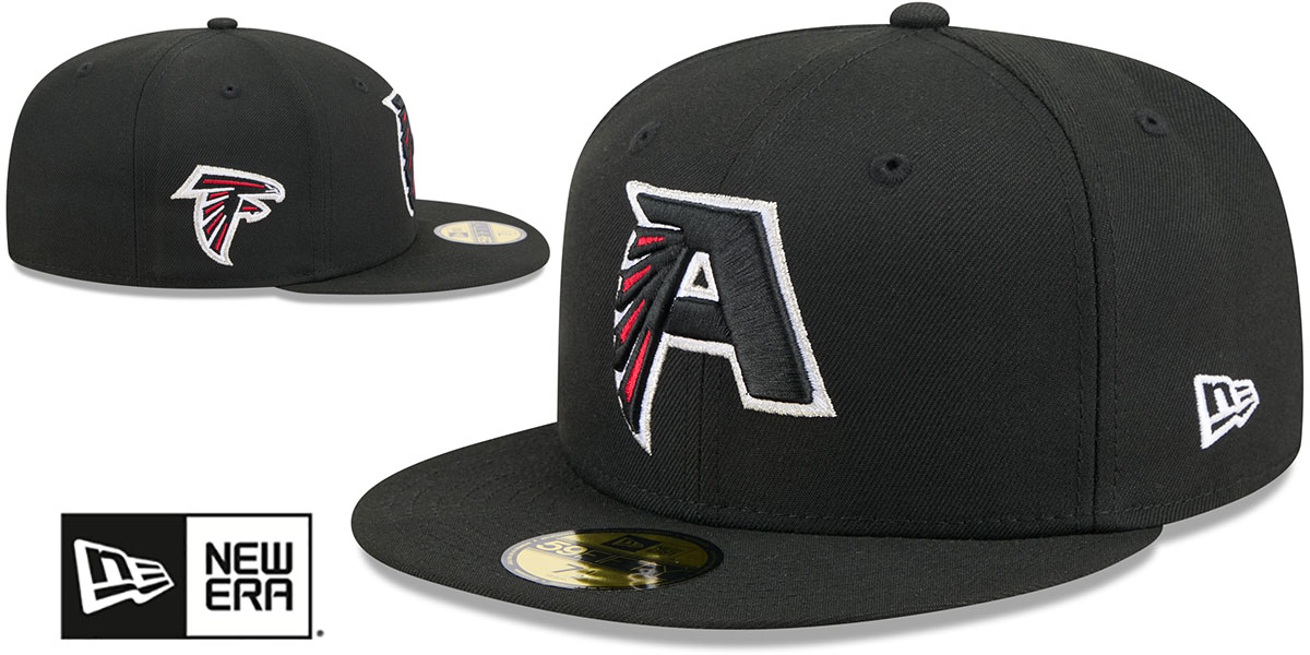 Atlanta Falcons DECEPTOR Black Fitted Hat by New Era