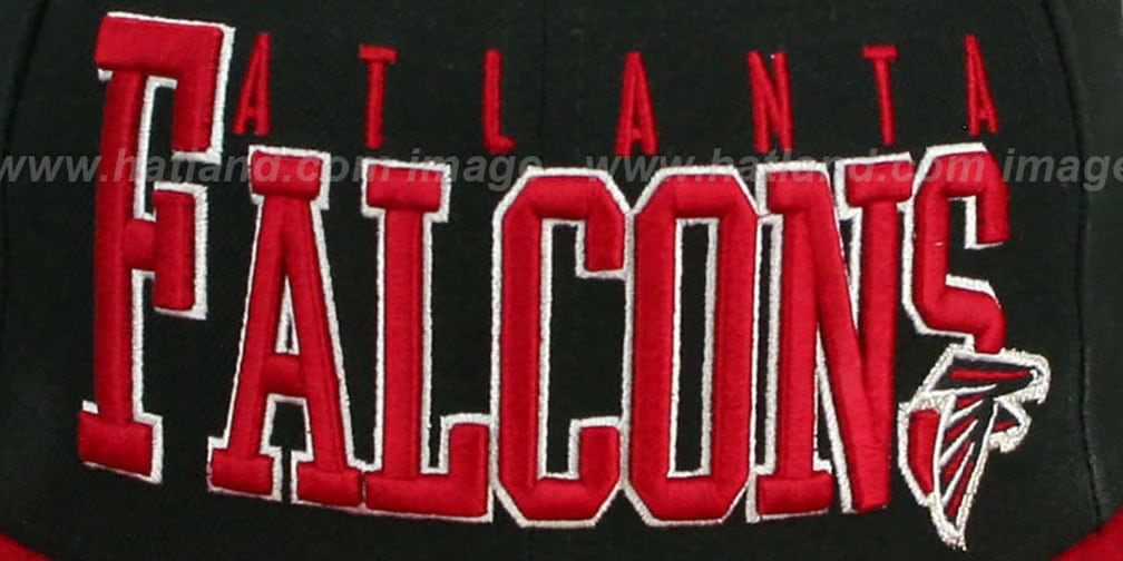 Atlanta Falcons NFL 2T CHOP-BLOCK Black-Red Fitted Hat