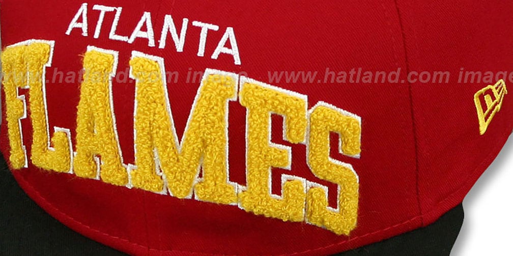 Atlanta Flames CHENILLE-ARCH SNAPBACK Red-Black Hat