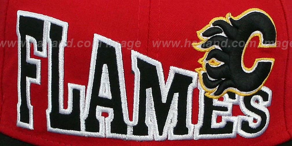 Calgary Flames STOKED SNAPBACK Red-Black Hat by New Era