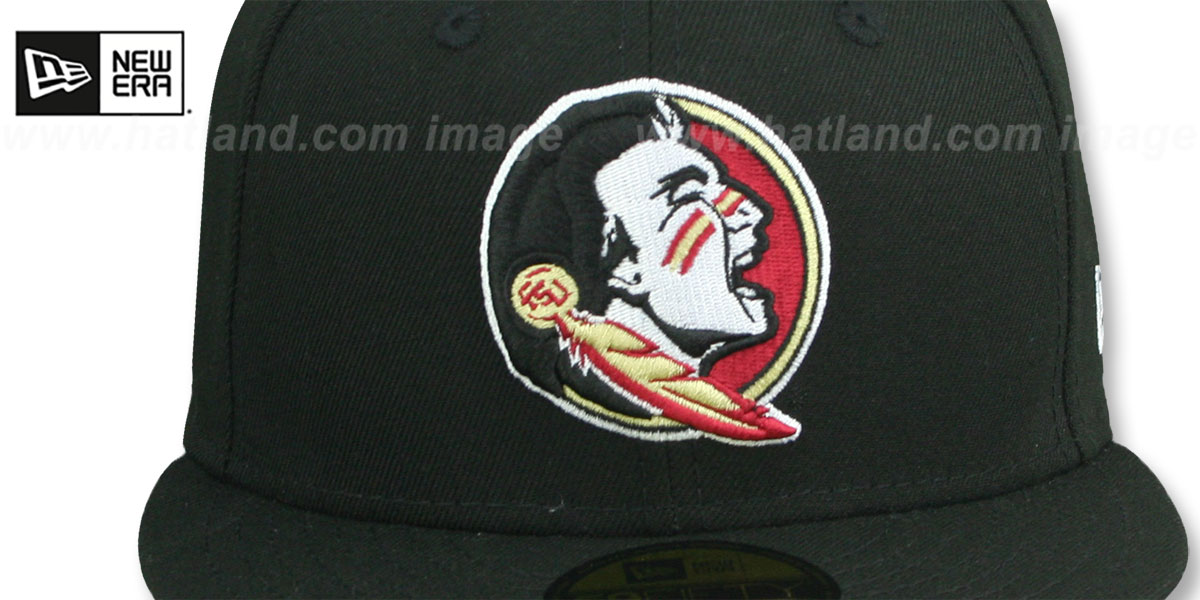 Florida State NCAA TEAM-BASIC Black Fitted Hat by New Era