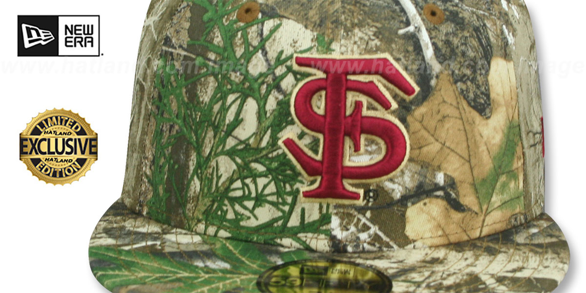 Florida State NCAA TEAM-BASIC Realtree Camo Fitted Hat