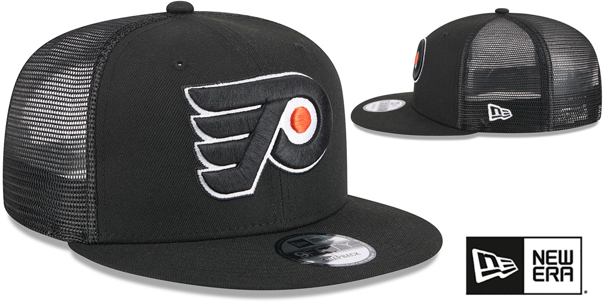 Philadelphia Flyers TEAM-BASIC TRUCKER SNAPBACK Black Hat