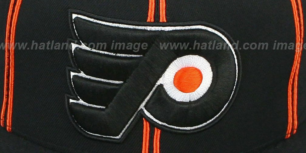 Philadelphia Flyers XL-LOGO SOUTACHE SNAPBACK Black Hat
