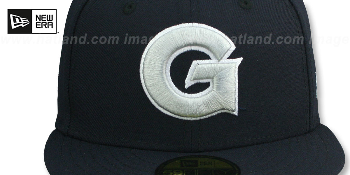 Georgetown NCAA TEAM-BASIC Navy Fitted Hat by New Era