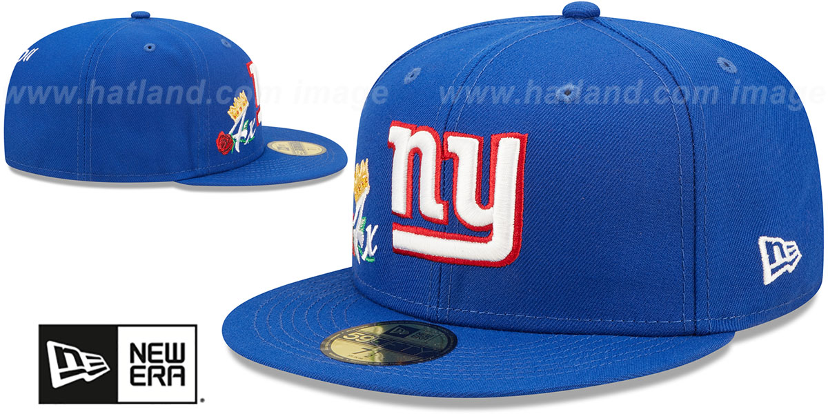 New York Giants CROWN CHAMPS Royal Fitted Hat by New Era