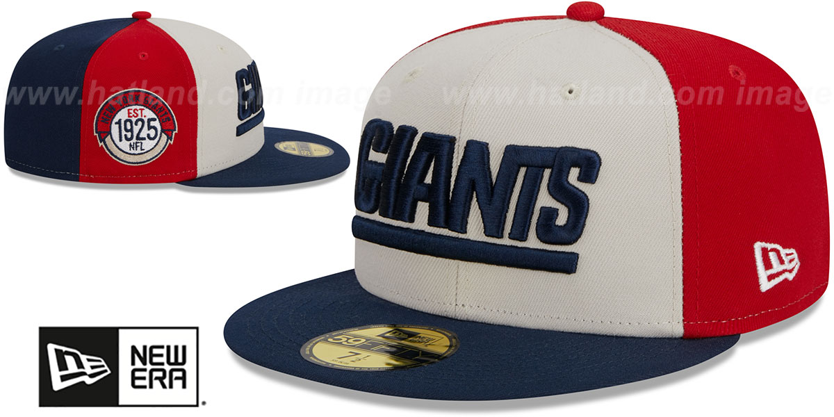 New York Giants HISTORIC SIDELINE PINWHEEL Fitted Hat