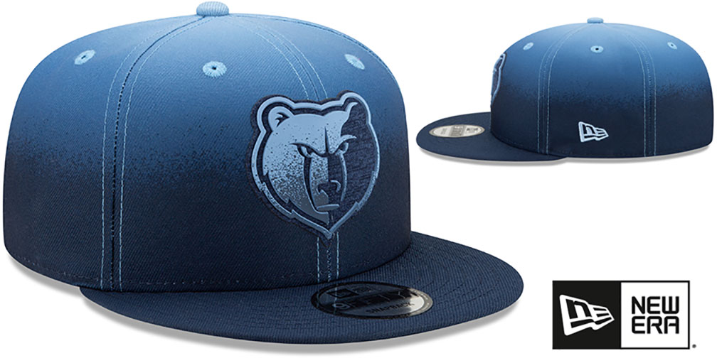 Memphis Grizzlies BACK HALF FADE SNAPBACK Hat by New Era