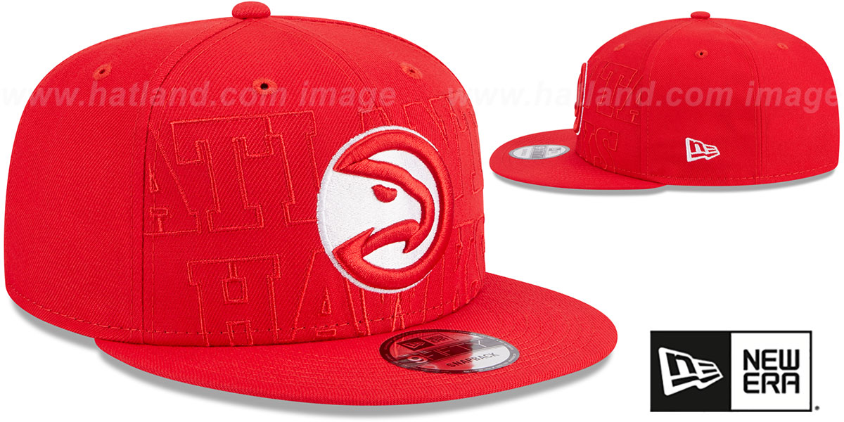 Atlanta Hawks 2023 NBA DRAFT SNAPBACK Red Hat by New Era