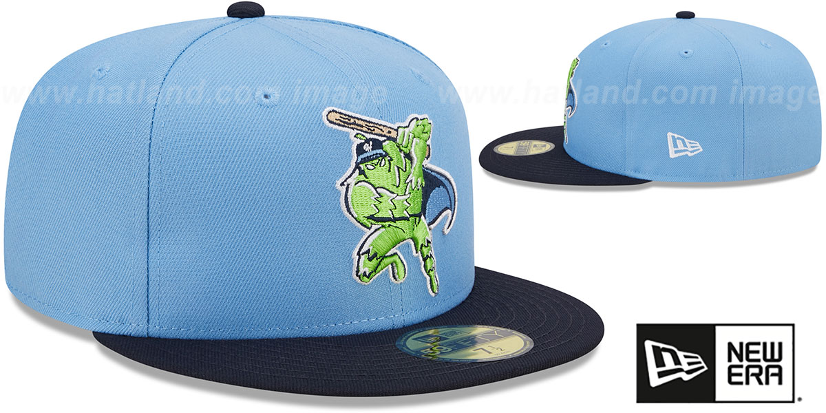 Hillsboro Hops MILB MARVEL DEFENDERS Sky-Navy Fitted Hat