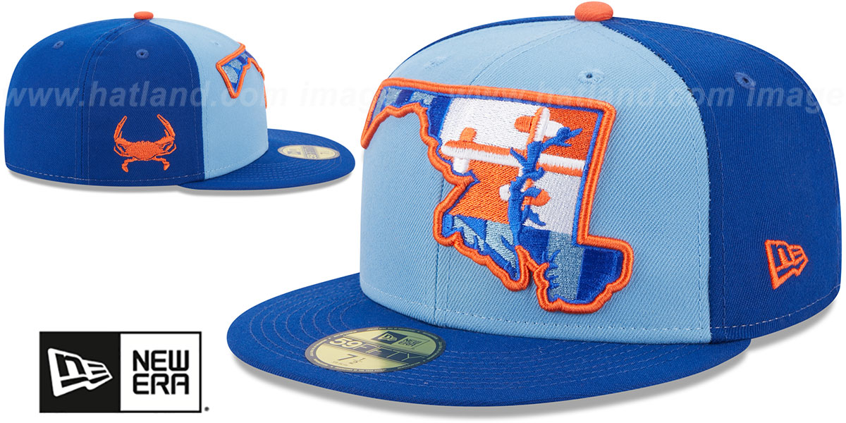 Aberdeen IronBirds MILB ONFIELD ALTERNATE Sky-Royal Fitted Hat