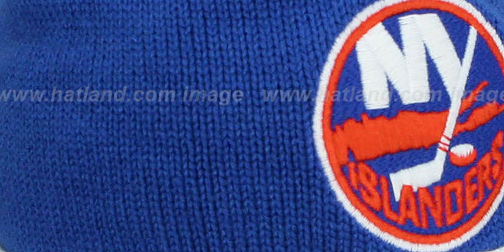 New York Islanders XL-LOGO BEANIE Royal by Mitchell and Ness