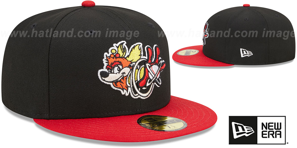 Albuquerque Isotopes MILB MARVEL DEFENDERS Black-Red Fitted Hat