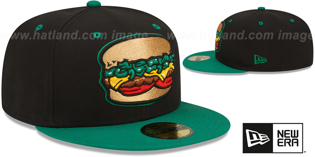 Albuquerque Isotopes THEME NIGHT Black-Green Fitted Hat