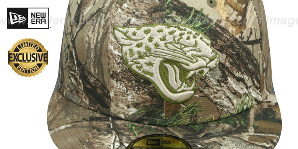 Jacksonville Jaguars NFL TEAM-BASIC Realtree Camo Fitted Hat