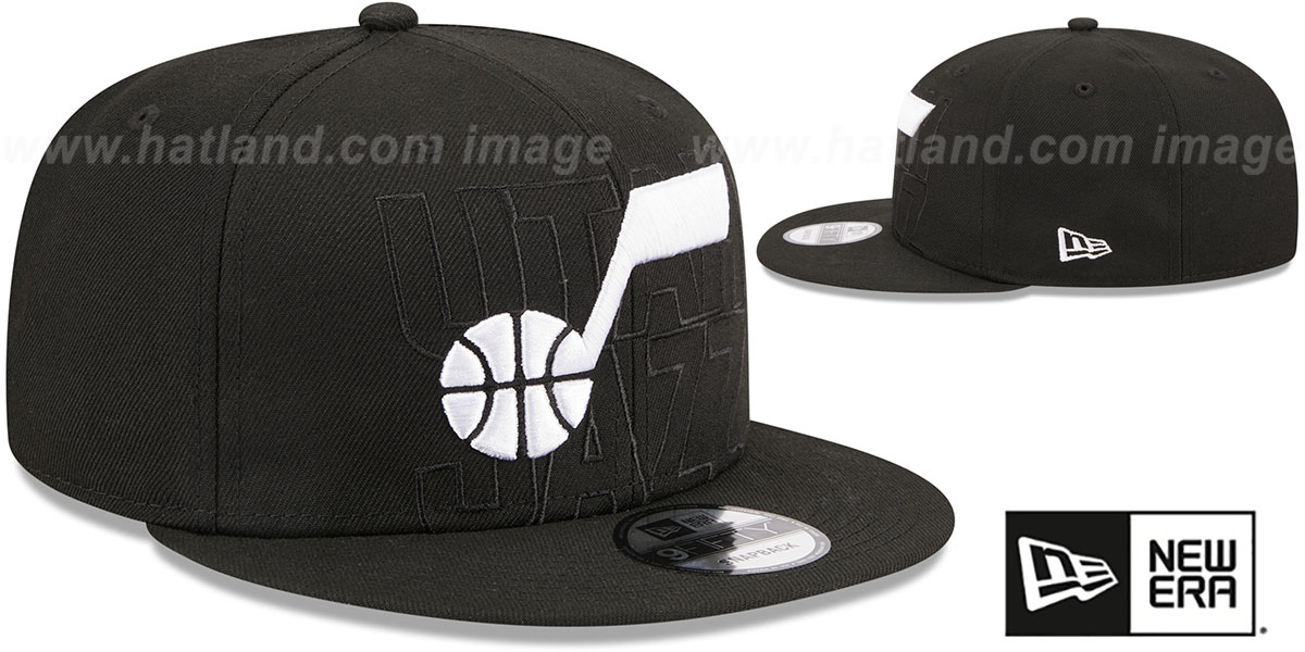 Utah Jazz 2023 NBA DRAFT SNAPBACK Black Hat by New Era