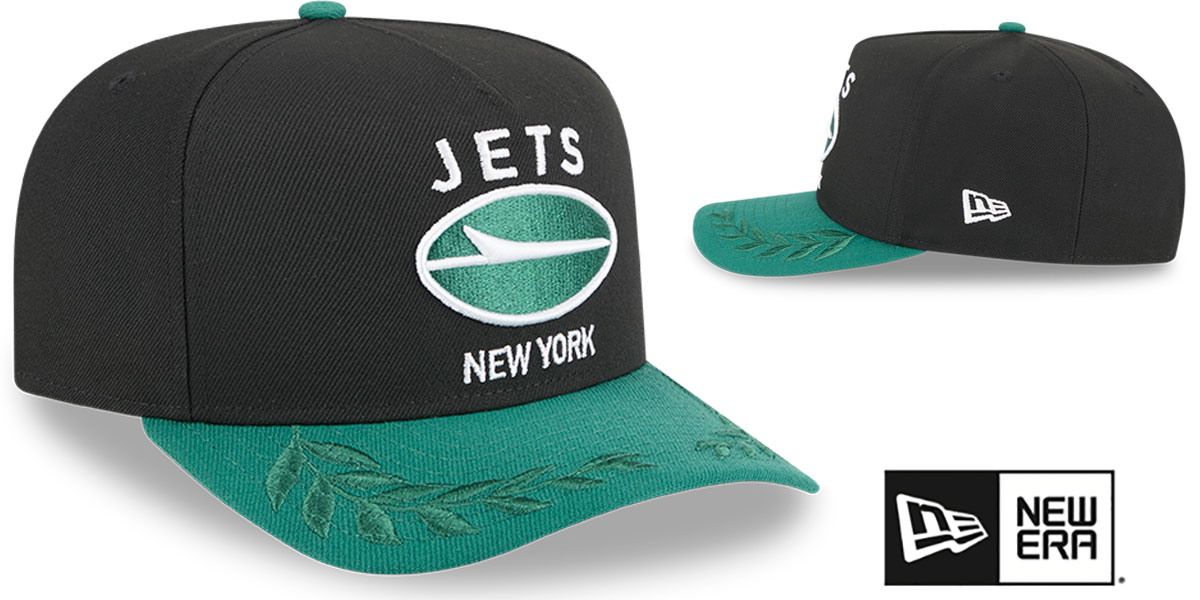 New York Jets 2025 NFL DRAFT ONSTAGE A-FRAME SNAPBACK Black-Green