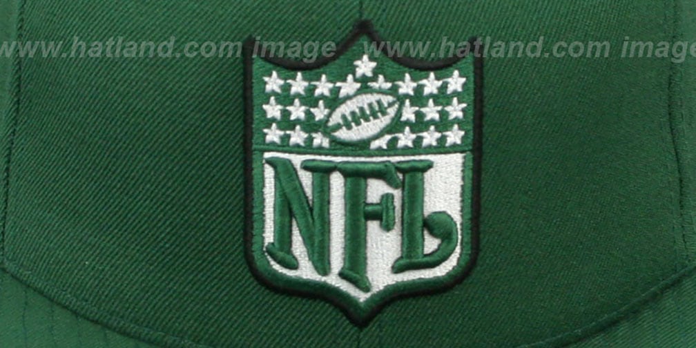 New York Jets NFL-SHIELD Green Fitted Hat by Reebok