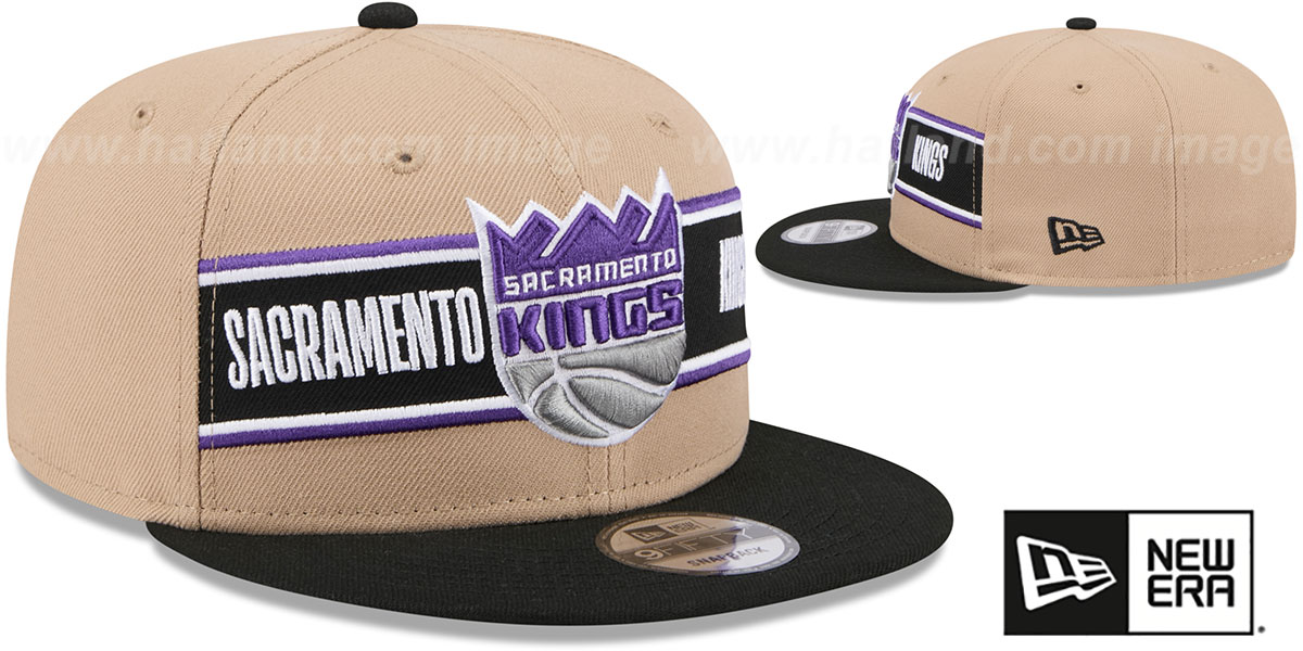 Sacramento Kings 2024 NBA DRAFT SNAPBACK Camel-Black Hat