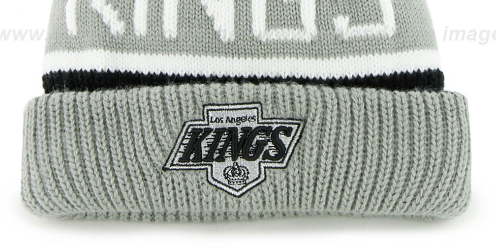 Los Angeles Kings THE-CALGARY Grey-Black Knit Beanie Hat