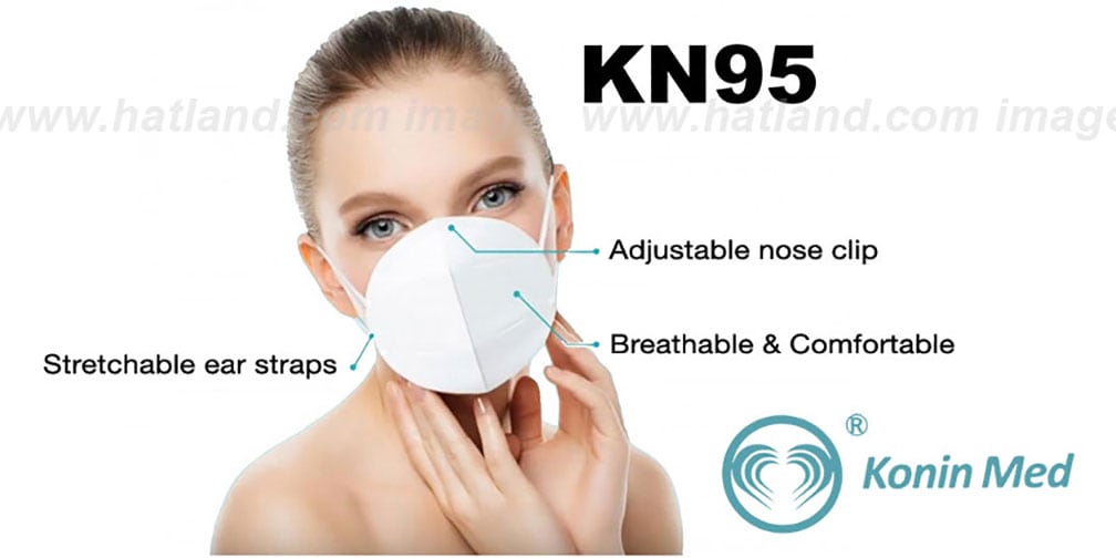 KN95 Protection Face Mask 3-PACK by Konin Med